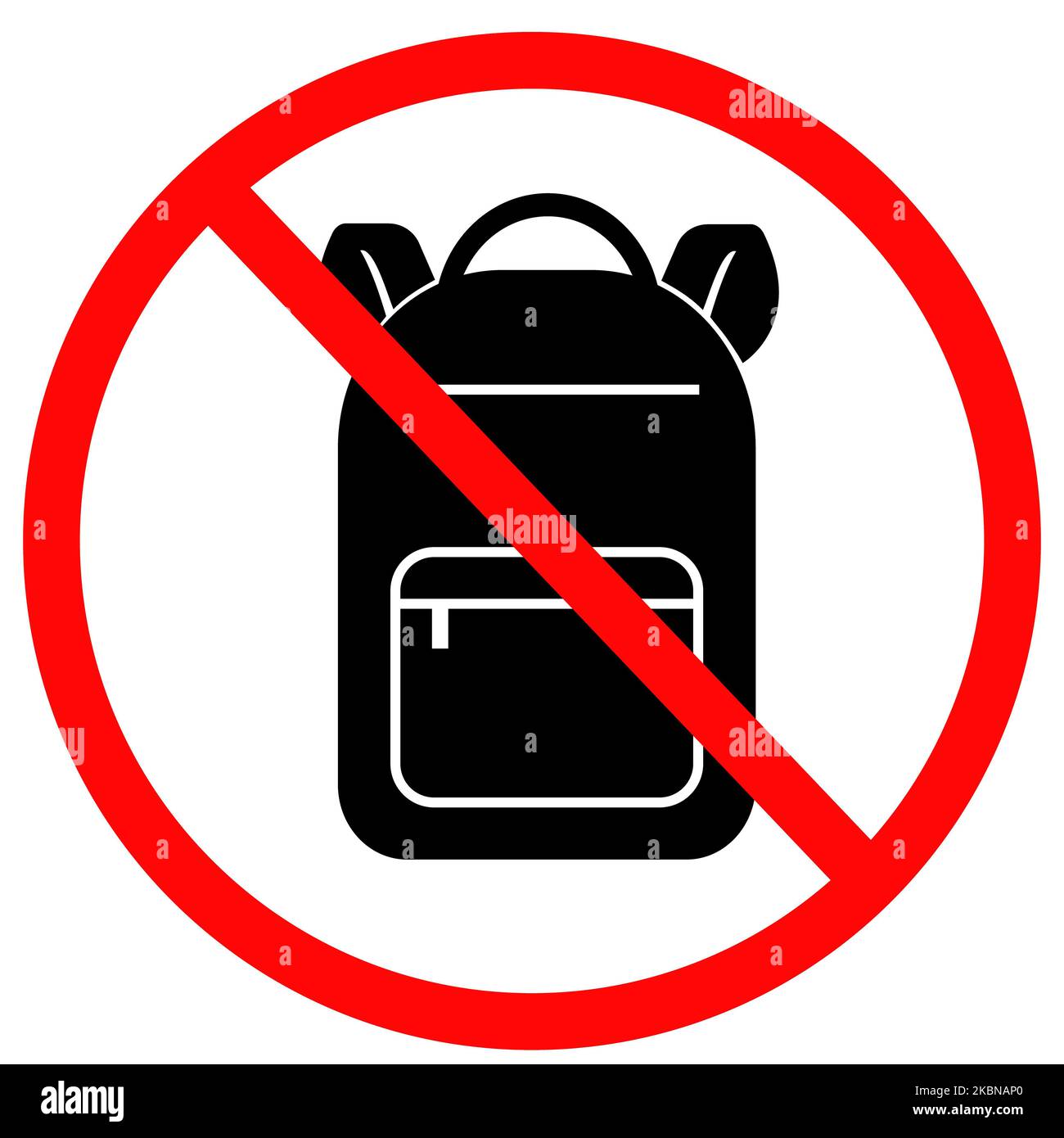No backpacks allowed on white background. Backpacks are prohibited sing ... No backpacks allowed on white background. Backpacks are prohibited sing ...