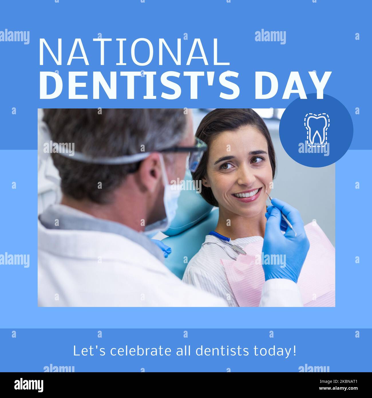 Composition of national dentist's day and male dentist with female ...