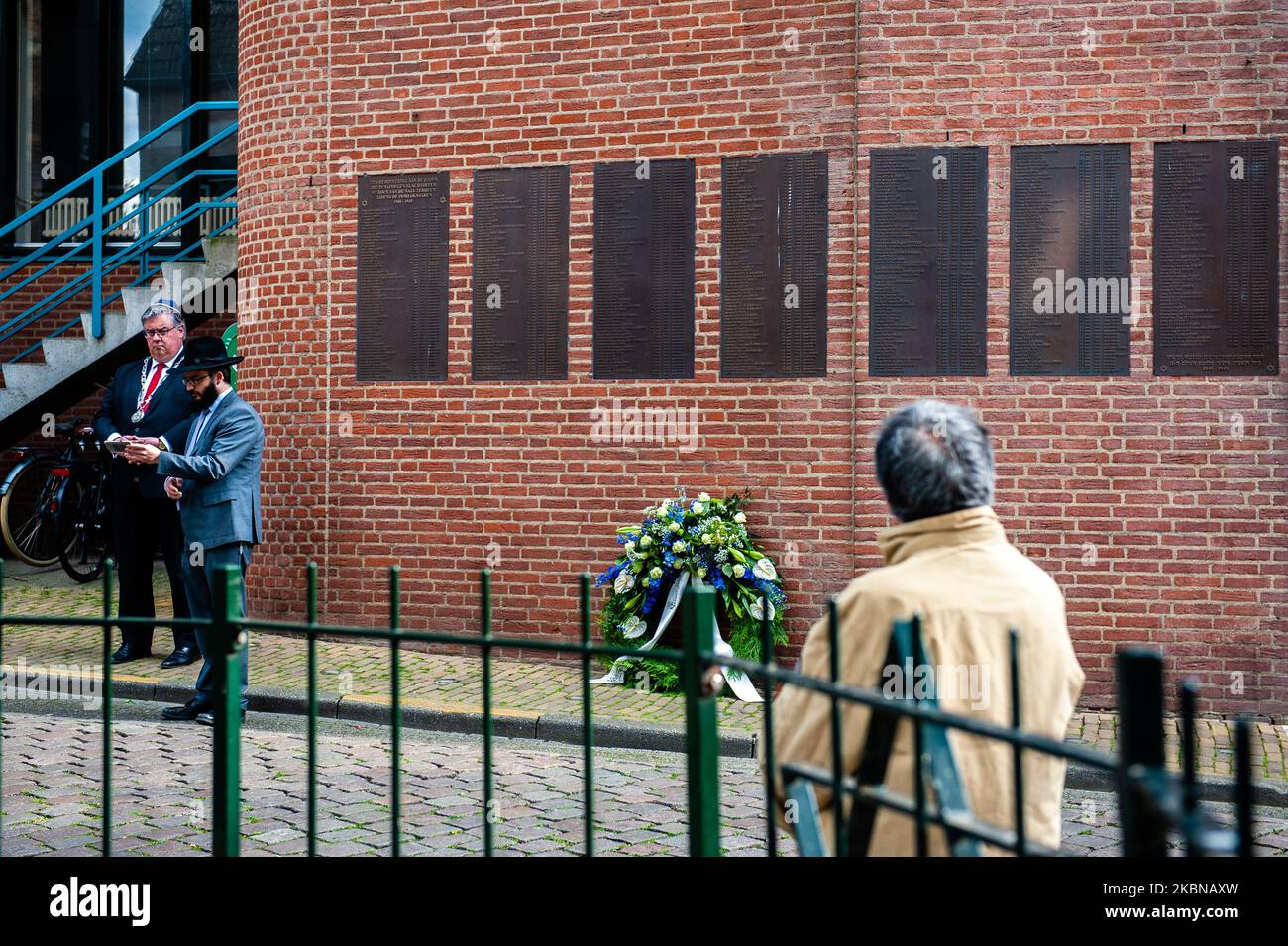 Rabbi M. Levin and Mayor of Nijmegen Hubert Bruls,who is also the ...
