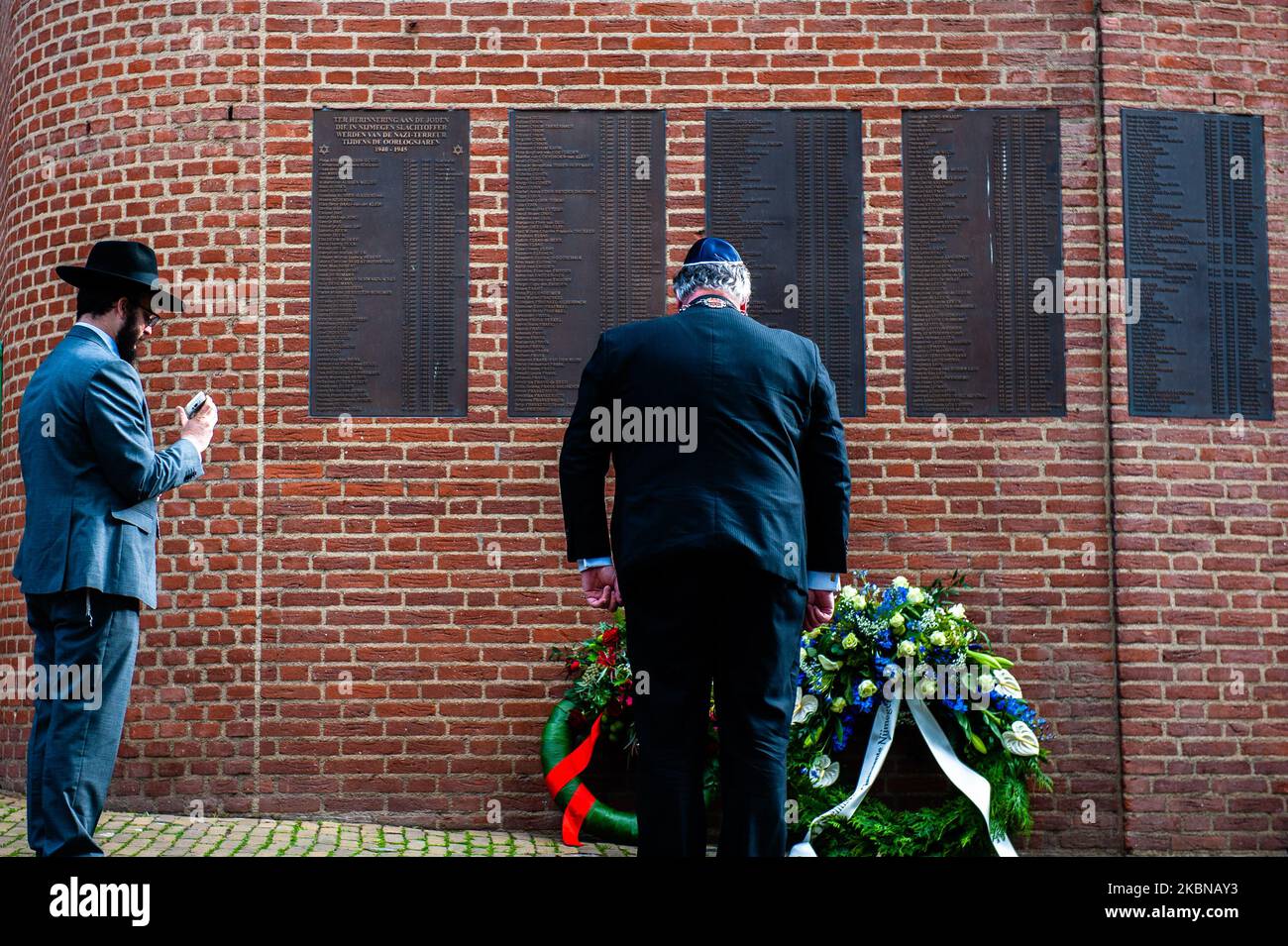 Rabbi M. Levin and Mayor of Nijmegen Hubert Bruls,who is also the ...
