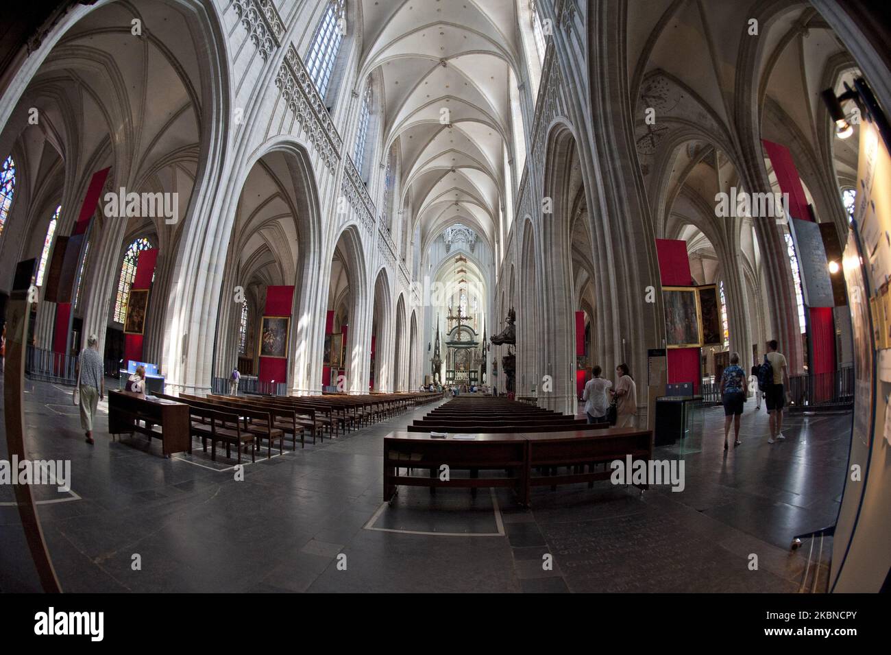 The cathedral of Antwerp, Belgium, is dedicated to the Virgin Mary and ...