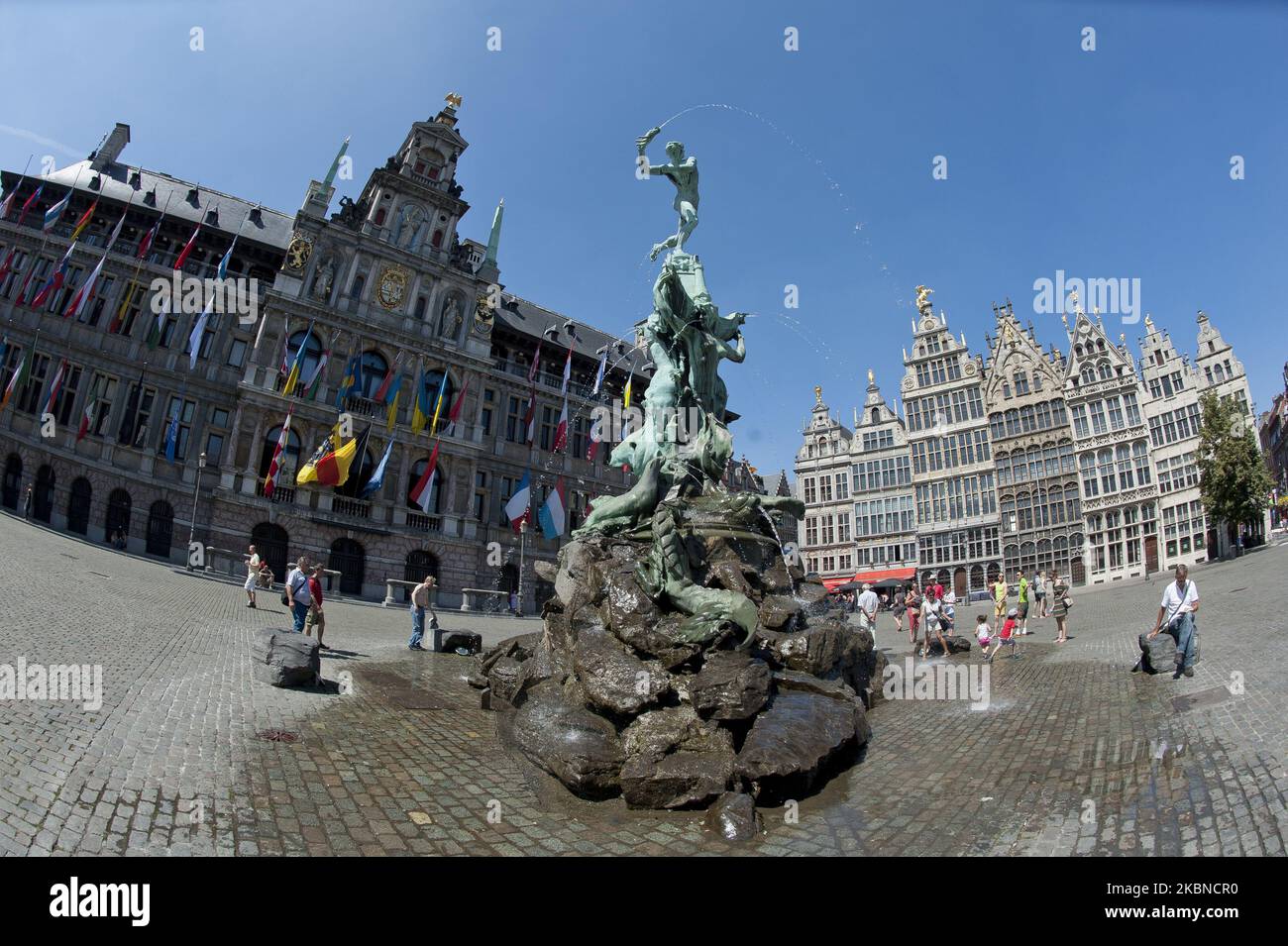 The Antwerp City Hall is a port city on the Scheldt river of Belgium ...