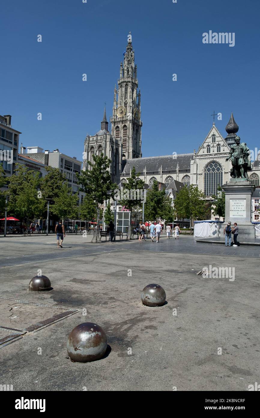 The cathedral of Antwerp, Belgium, is dedicated to the Virgin Mary and ...