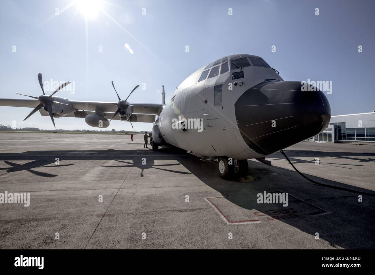 Air force military unit drill, in Pisa, Italy, on April 27, 2020. The ...