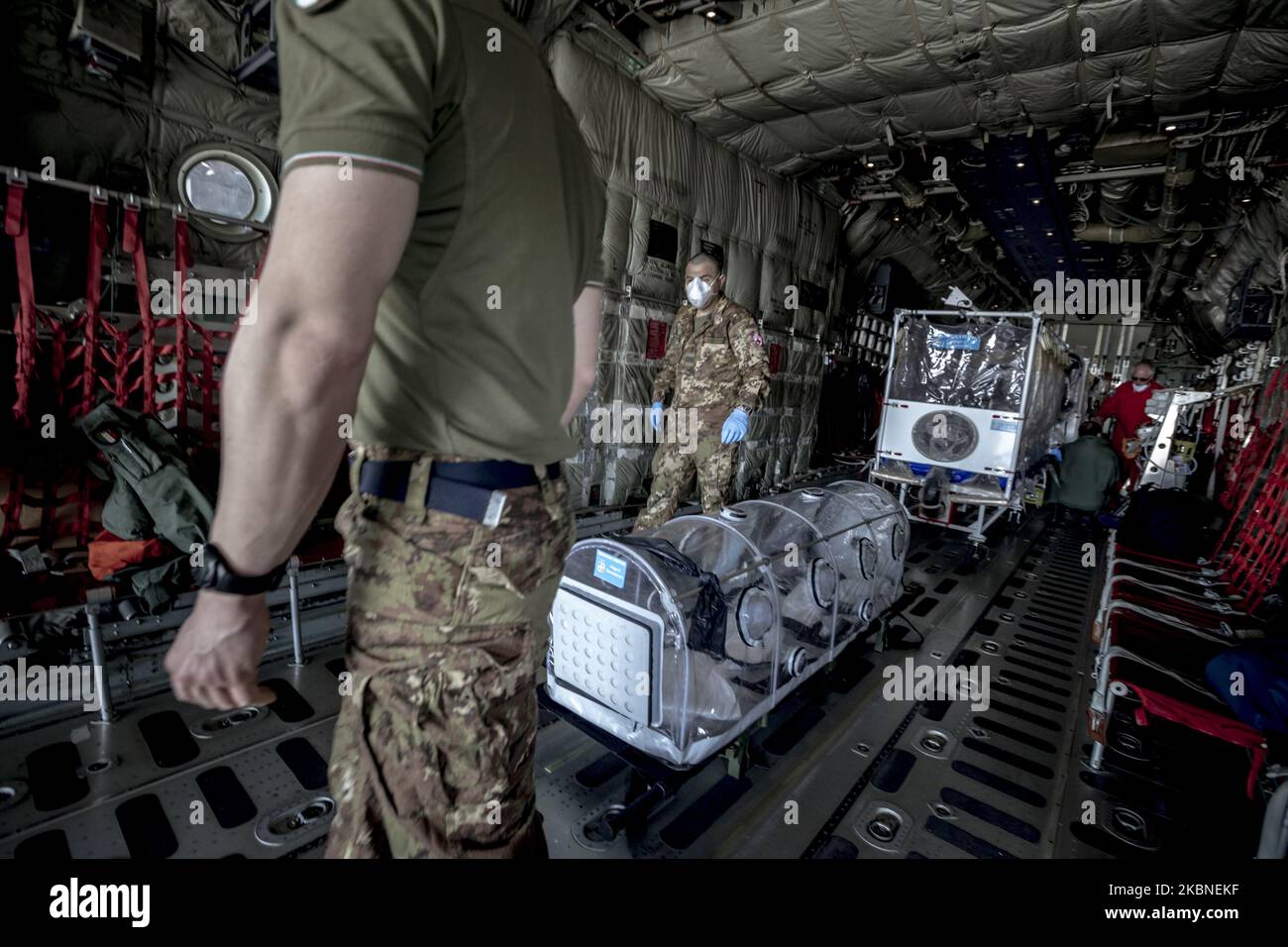 Air force military unit drill, in Pisa, Italy, on April 27, 2020. The ...
