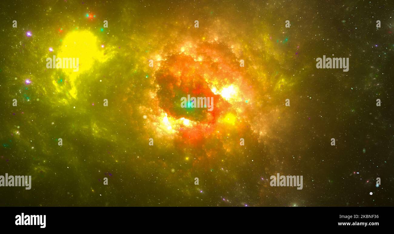 Fractal spiral. Fantastic abstract background from stars and galactic ...