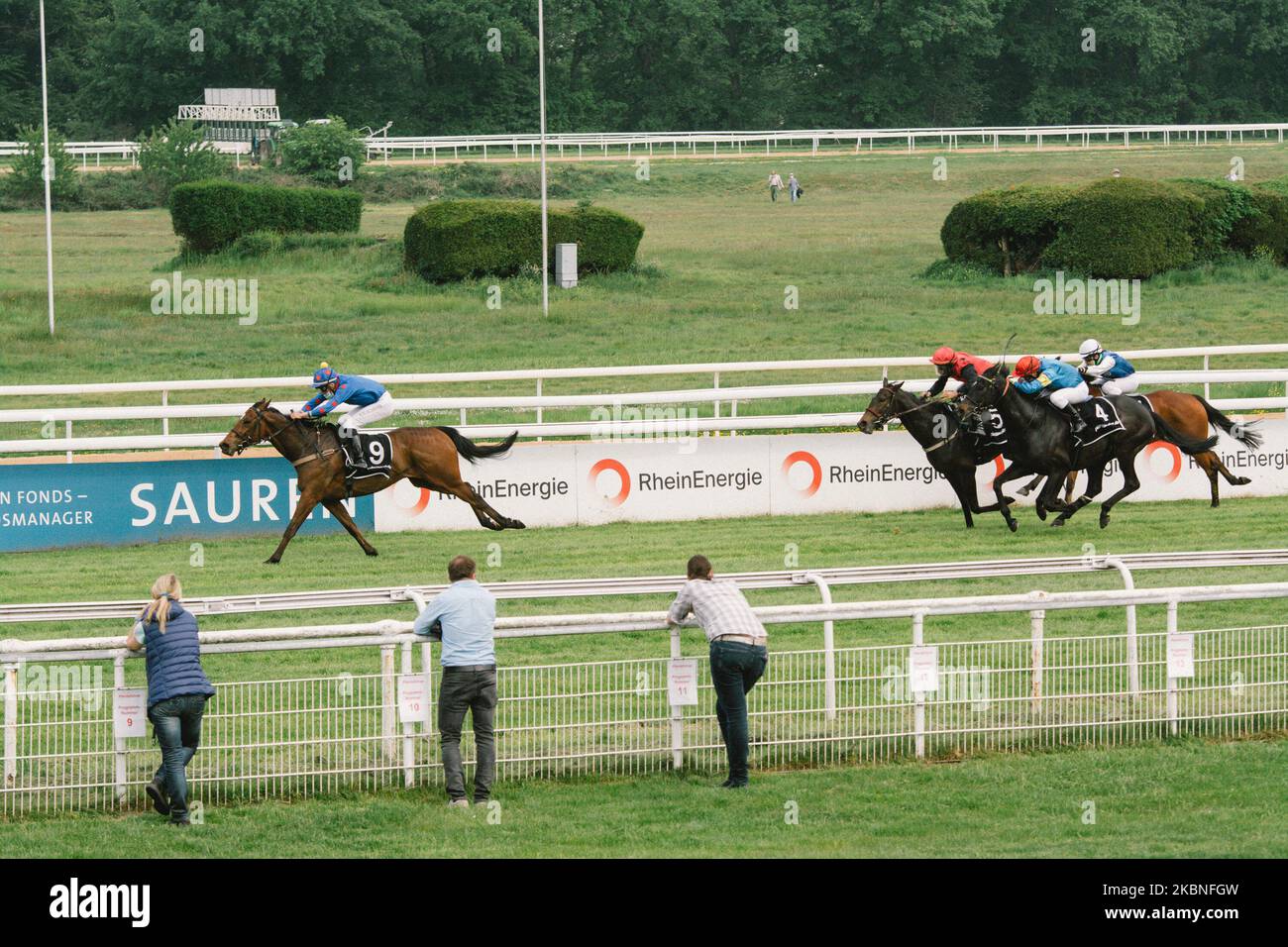 general view of the horse races at the first Race day of 2020 opening ...