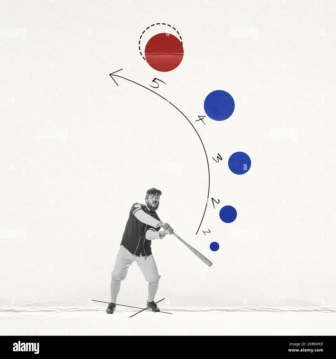 Baseball bat hit impact hi-res stock photography and images - Alamy