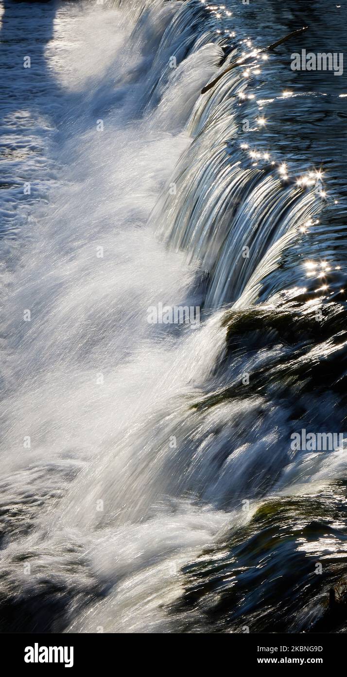 Vertically oriented cascade Stock Photo - Alamy