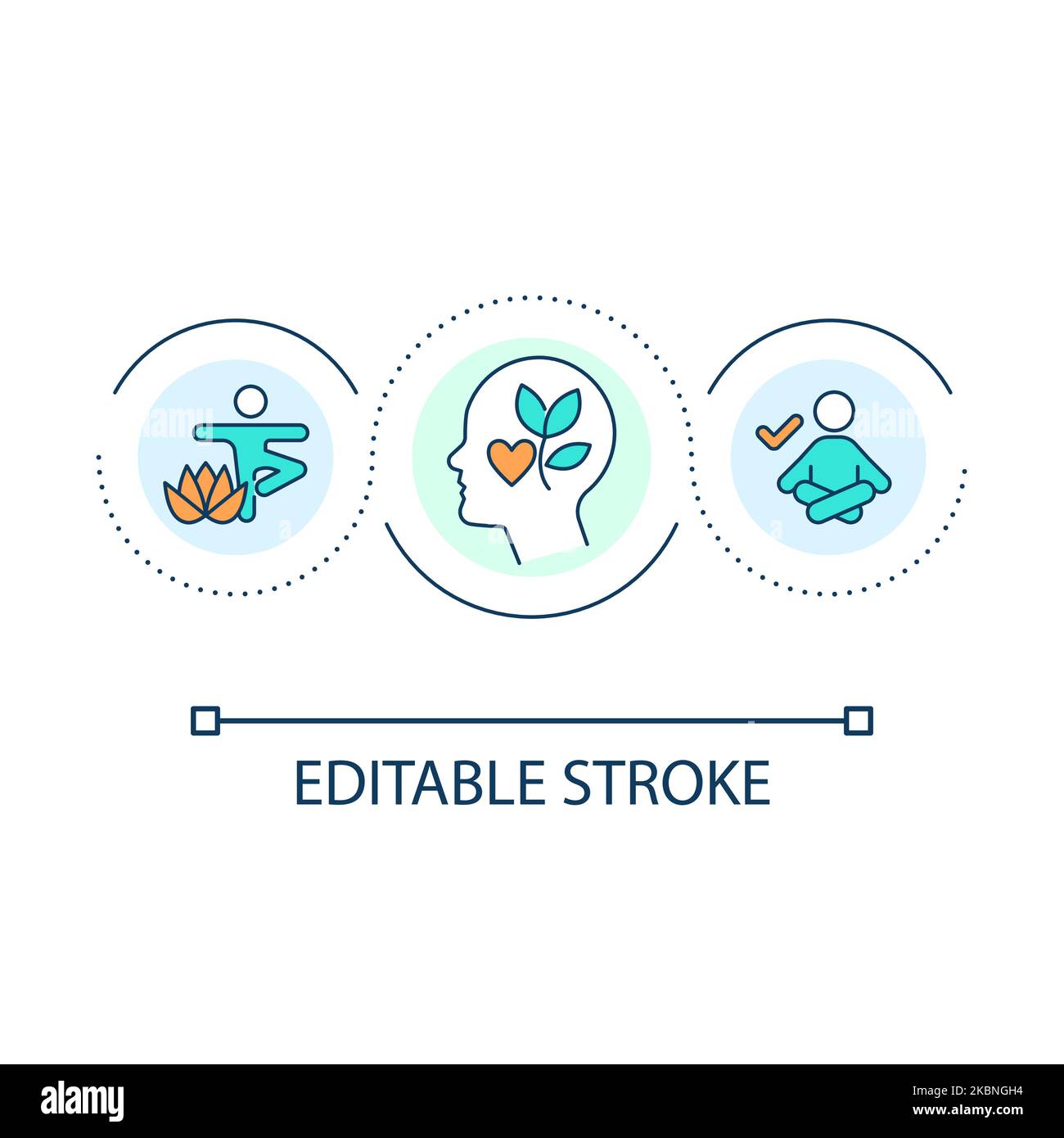 Mental health loop concept icon Stock Vector Image & Art - Alamy
