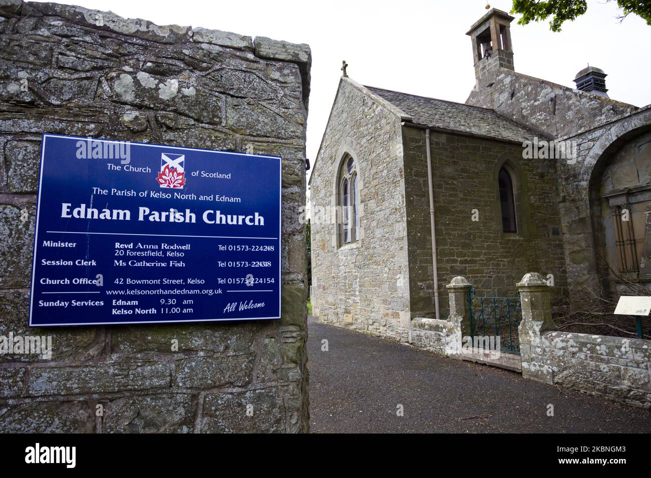 Reverend Anna Rodwell (not in picture) prerecords a Sunday service at ...