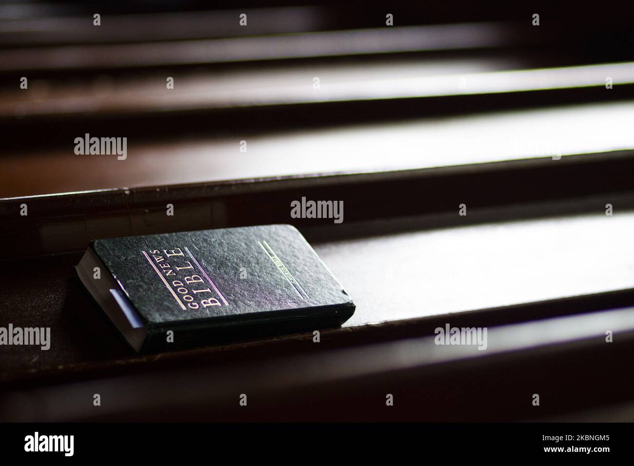 Reverend Anna Rodwell (not in picture) prerecords a Sunday service at ...