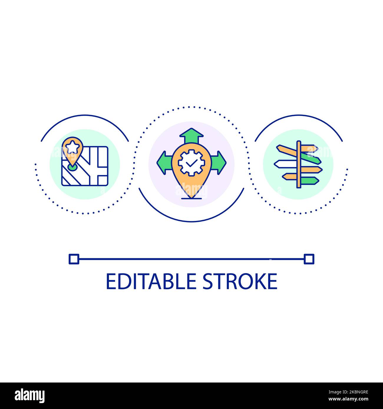 Route finding Stock Vector Images - Alamy