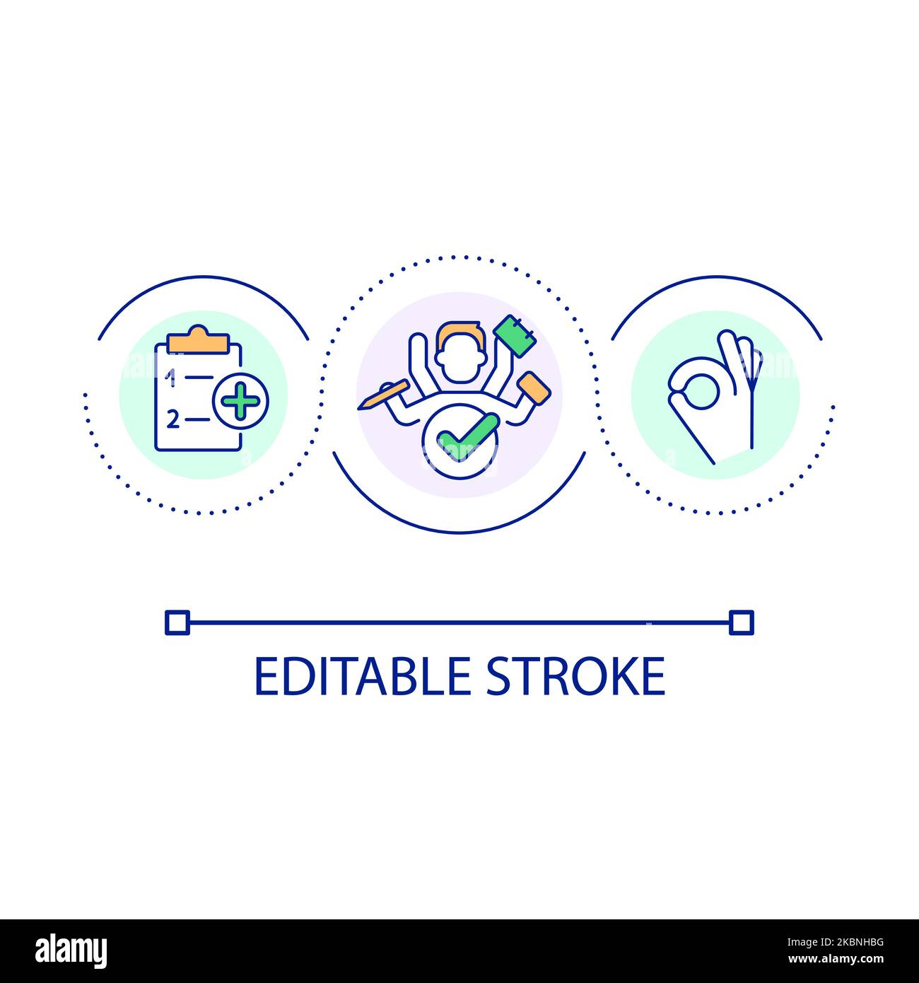 Efficient multitasking Stock Vector Images - Alamy