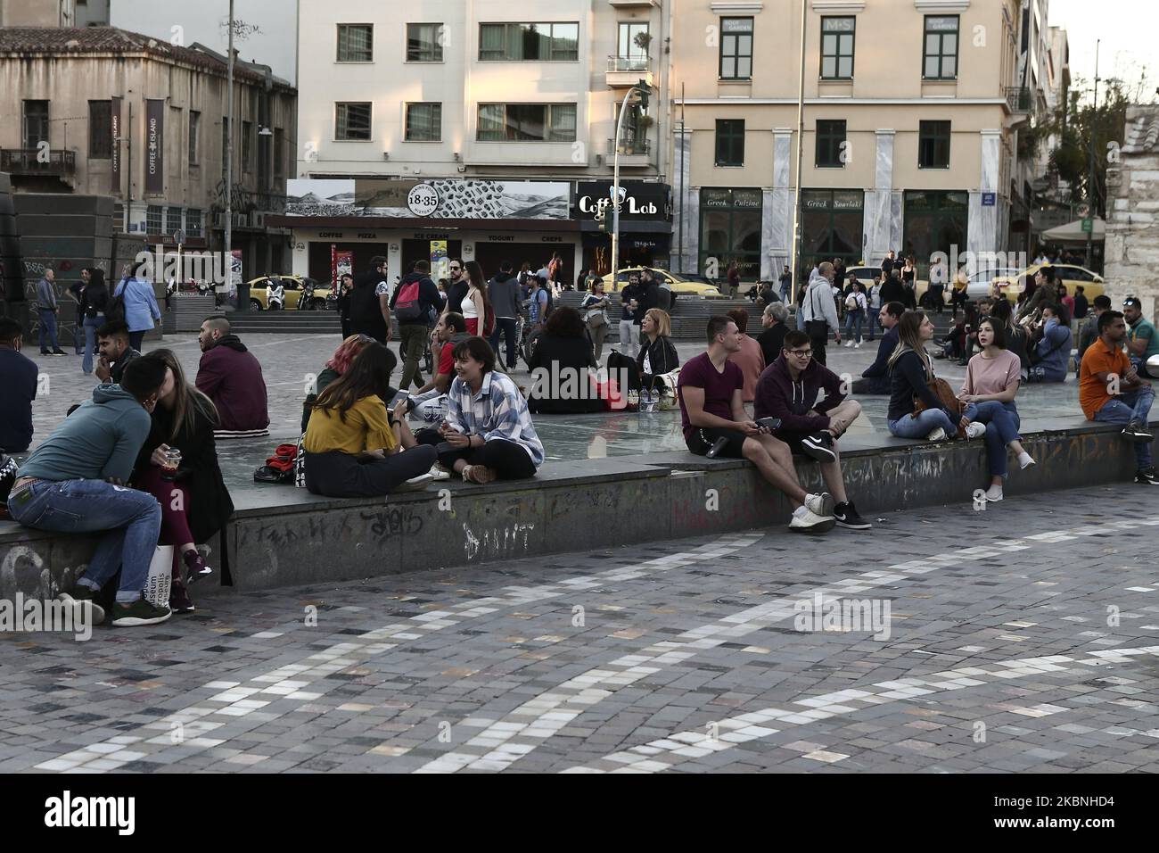Young people monastiraki area hi-res stock photography and images - Alamy