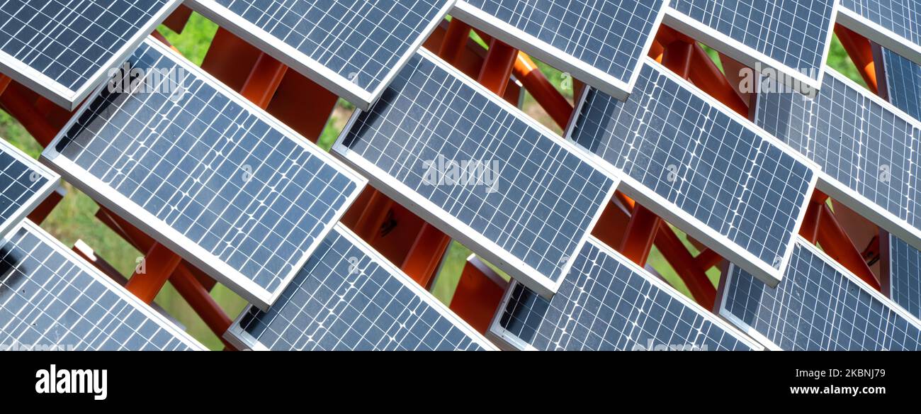 Solar panels, solar system technology solar cell Stock Photo - Alamy