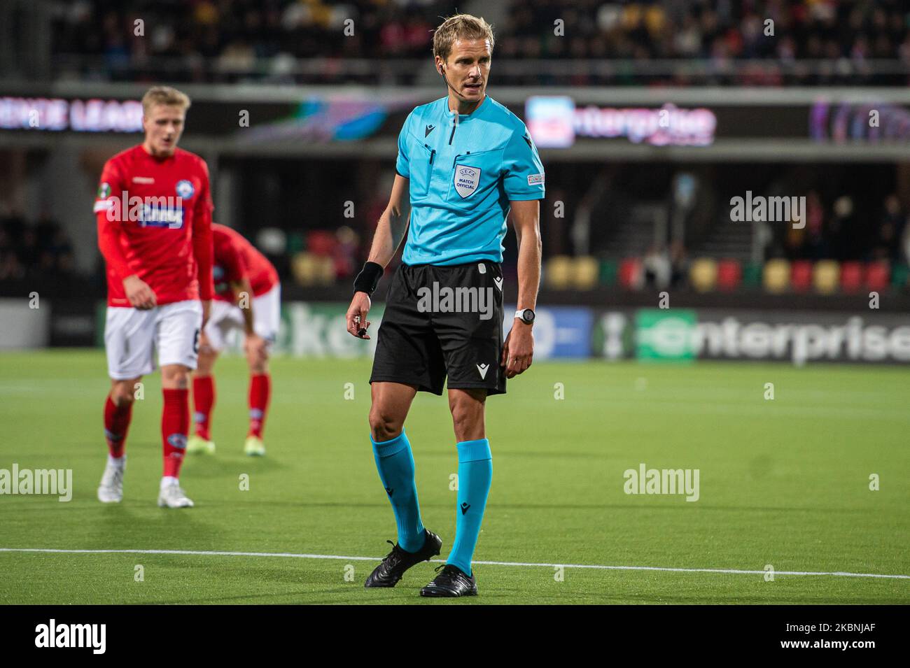 Silkeborg, Denmark. 03rd Nov, 2022. Referee Daniele Chiffi seen during ...