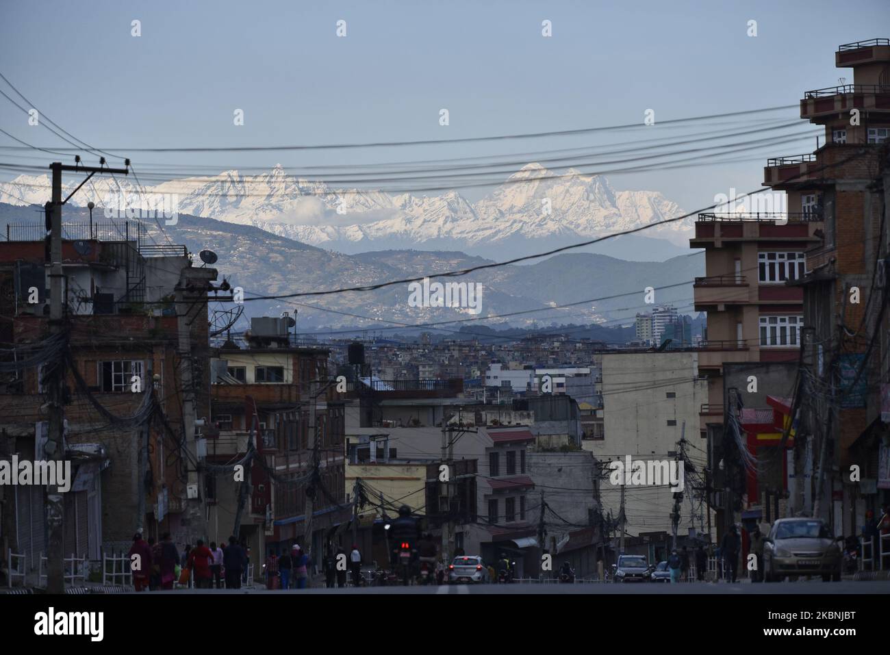 Beautiful mountains seen from Kathmandu during complete nationwide ...