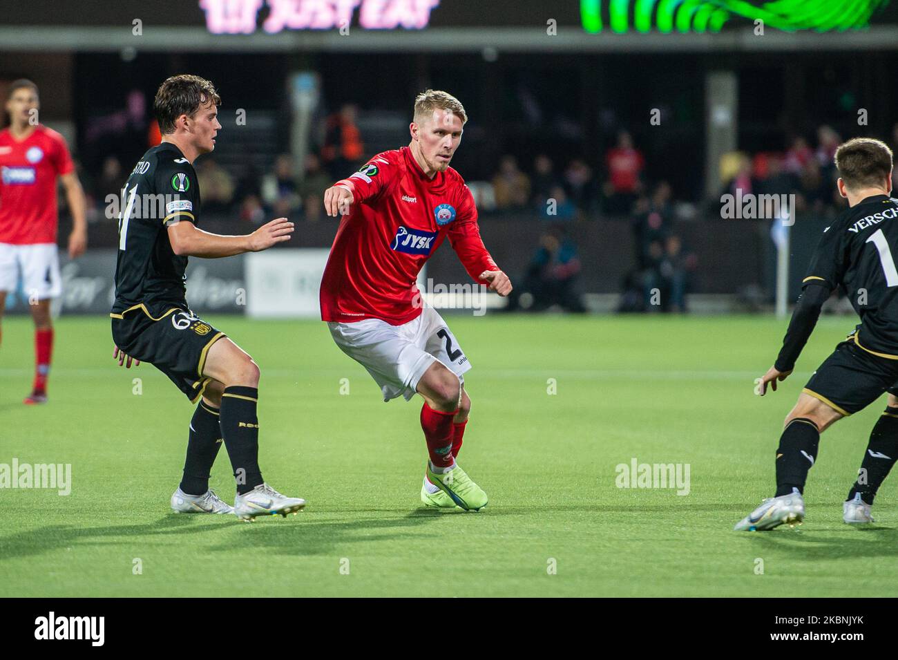 Silkeborg, Denmark. 03rd Nov, 2022. Tonni Adamsen (23) of Silkeborg IF ...