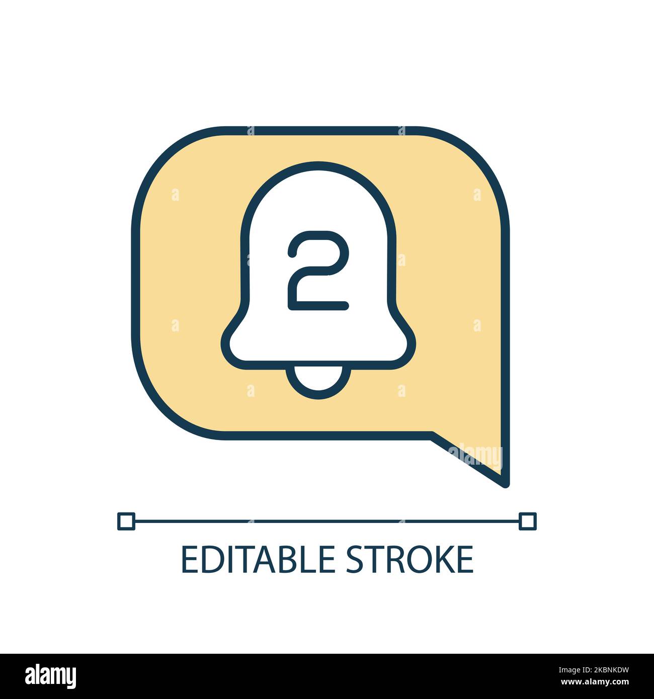 App notifications RGB color icon Stock Vector Image & Art - Alamy