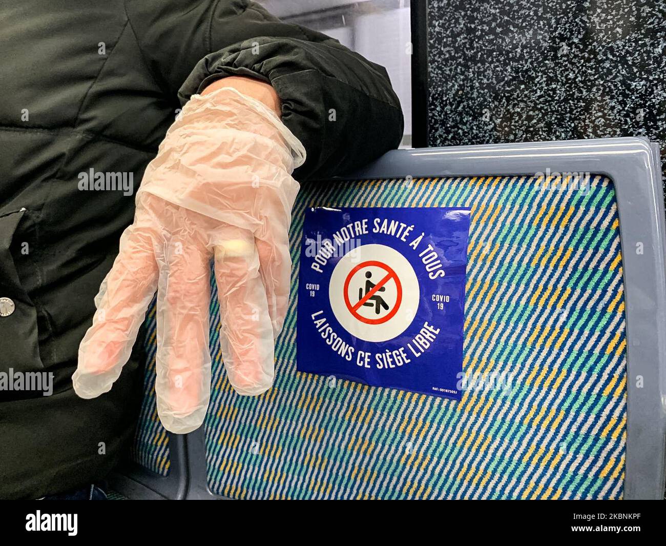 In the Paris metro, passengers are few and far between and respect all ...