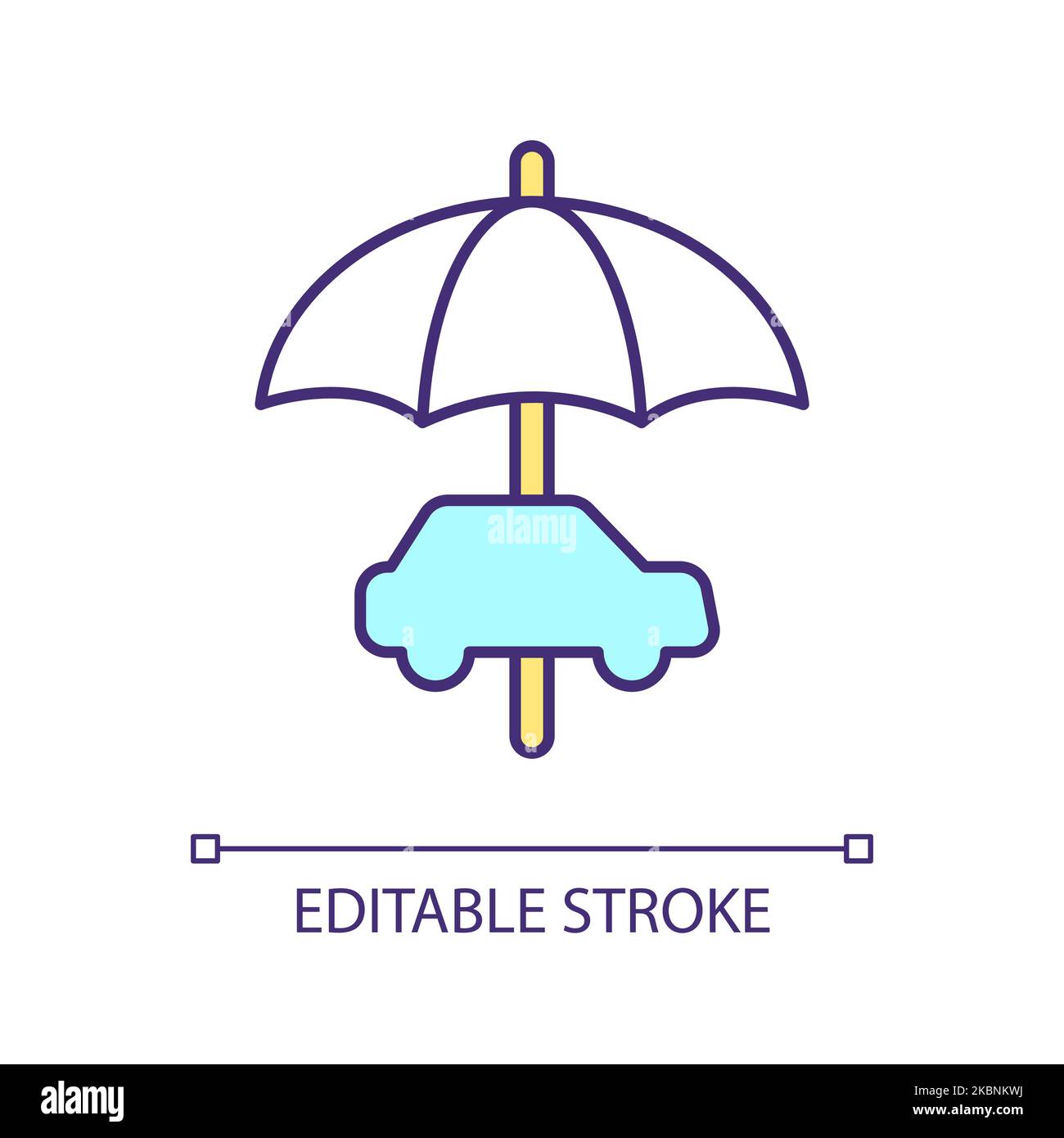 Car coverage service RGB color icon Stock Vector Image & Art - Alamy