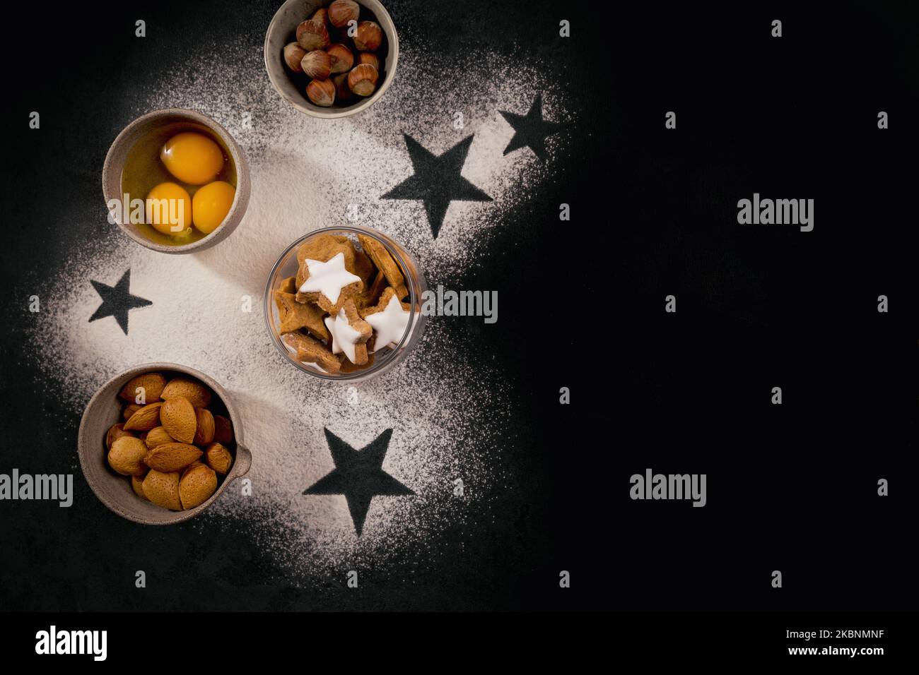 Bakery background for cooking Christmas baking Stock Photo - Alamy