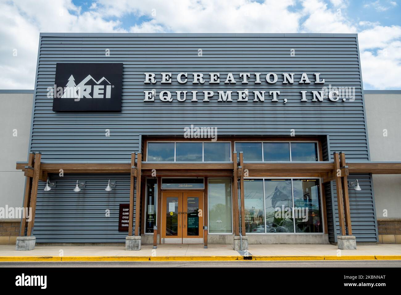 REI sits with it’s doors still closed at its Rookwood Commons shopping ...