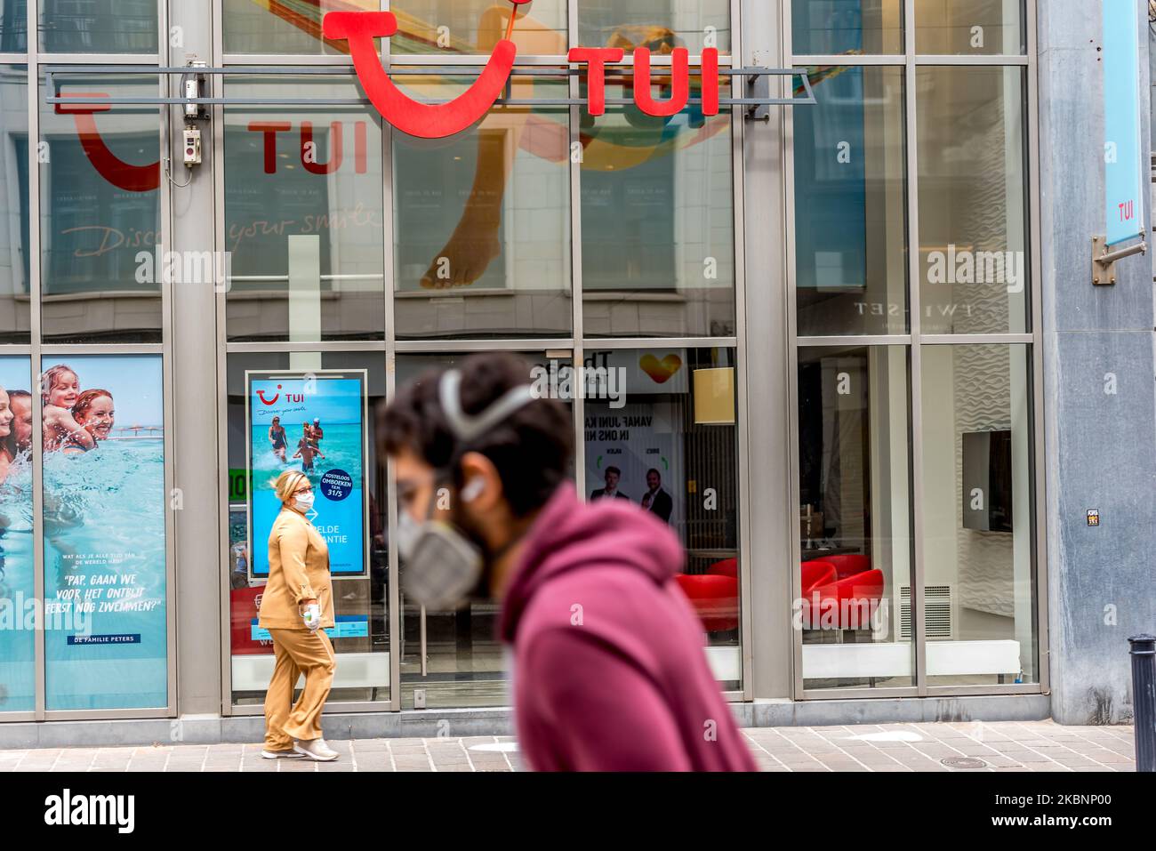 A view of TUI Group office in Ghent, Belgium, on May 13, 2020. Europe's ...