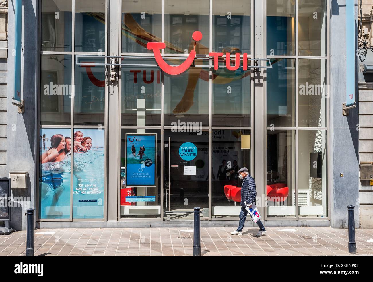 A view of TUI Group office in Ghent, Belgium, on May 13, 2020. Europe's ...
