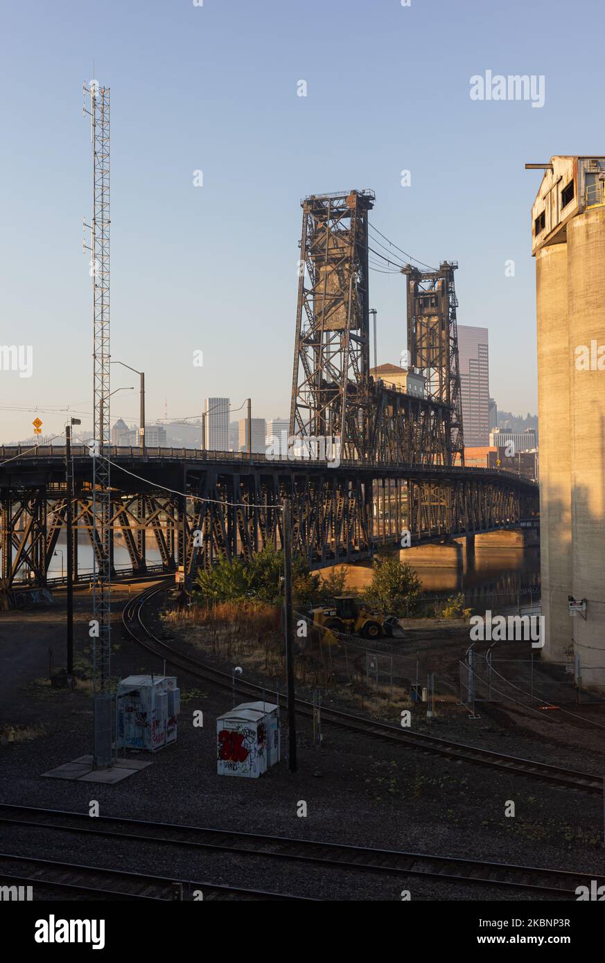 PORTLAND, OREGON, USA - Oct. 14, 2022: Portlands elevator and ...
