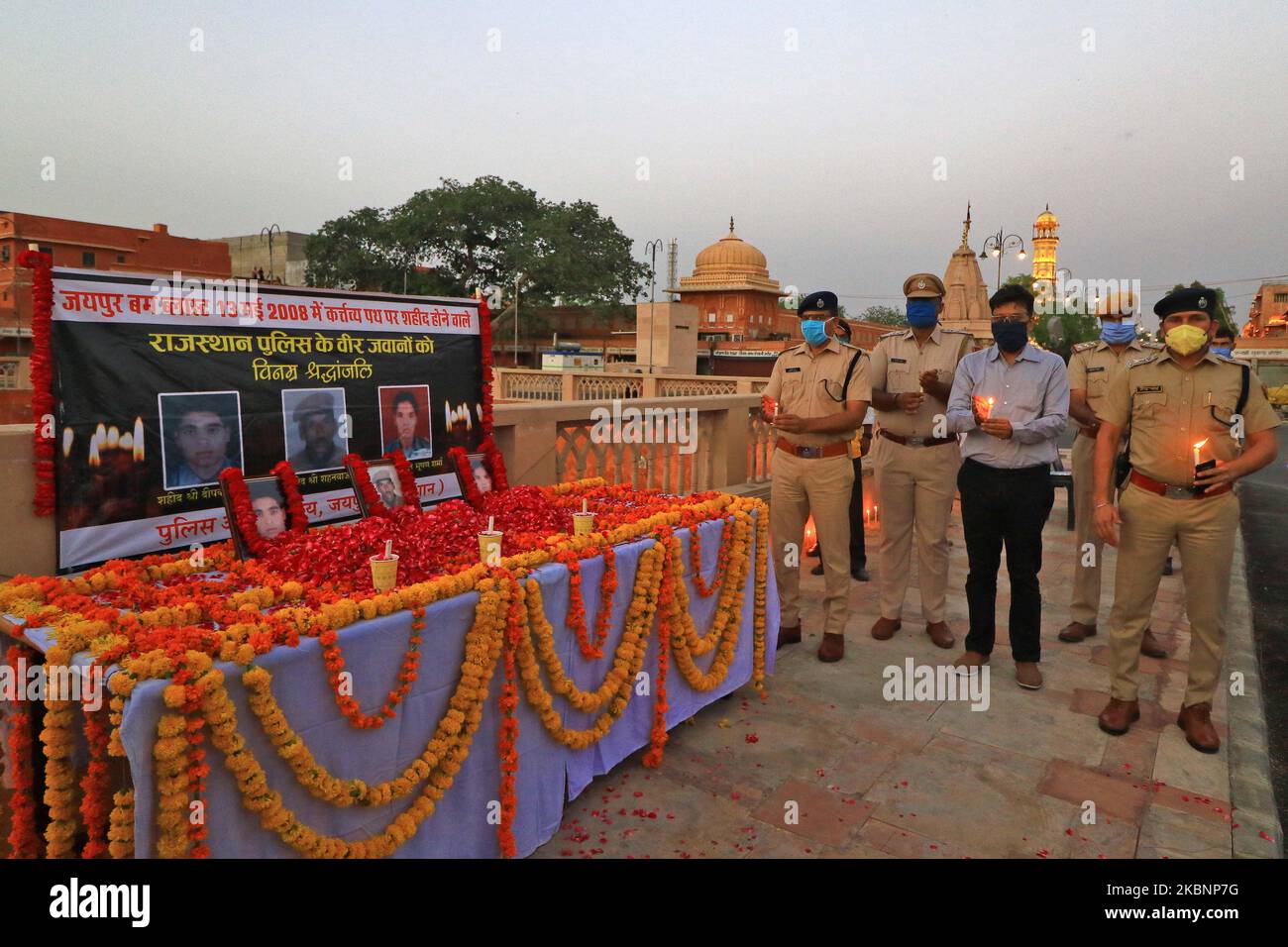 Police officials pay tribute to martyr policemen of 2008 Jaipur serial ...