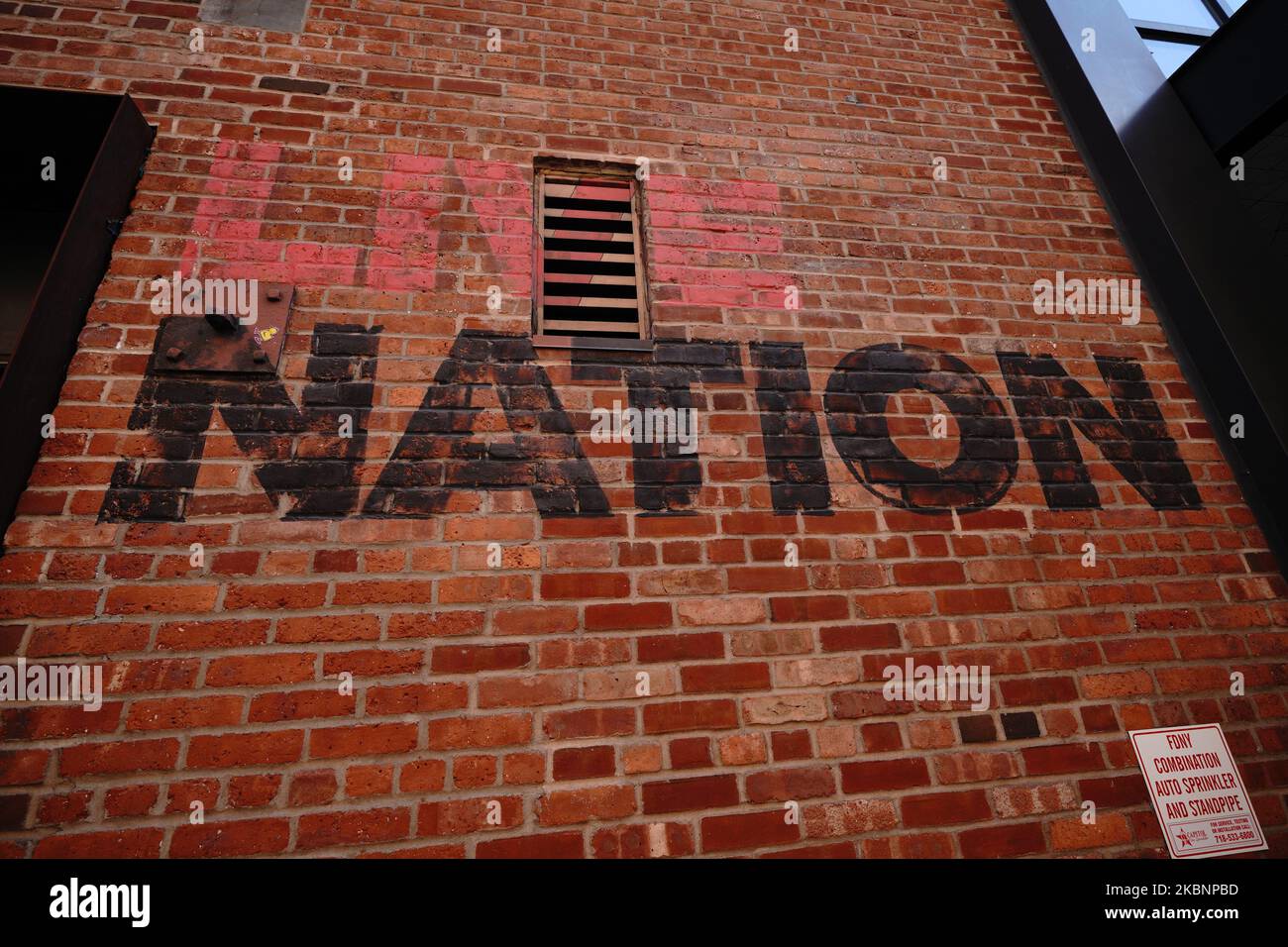 A view of Live Nation logo as seen from Chelsea office during the ...