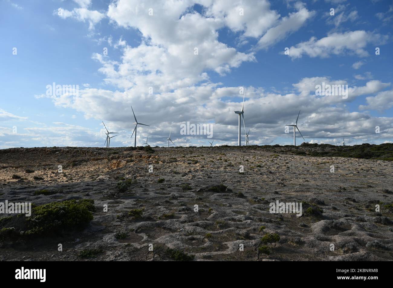 Wind generators turbines electricity at Cape Bridgewater, Australia ...