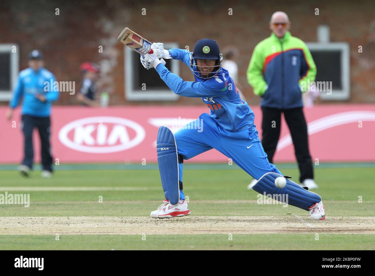 Smriti Mandhana of India batting during the First One Day International ...