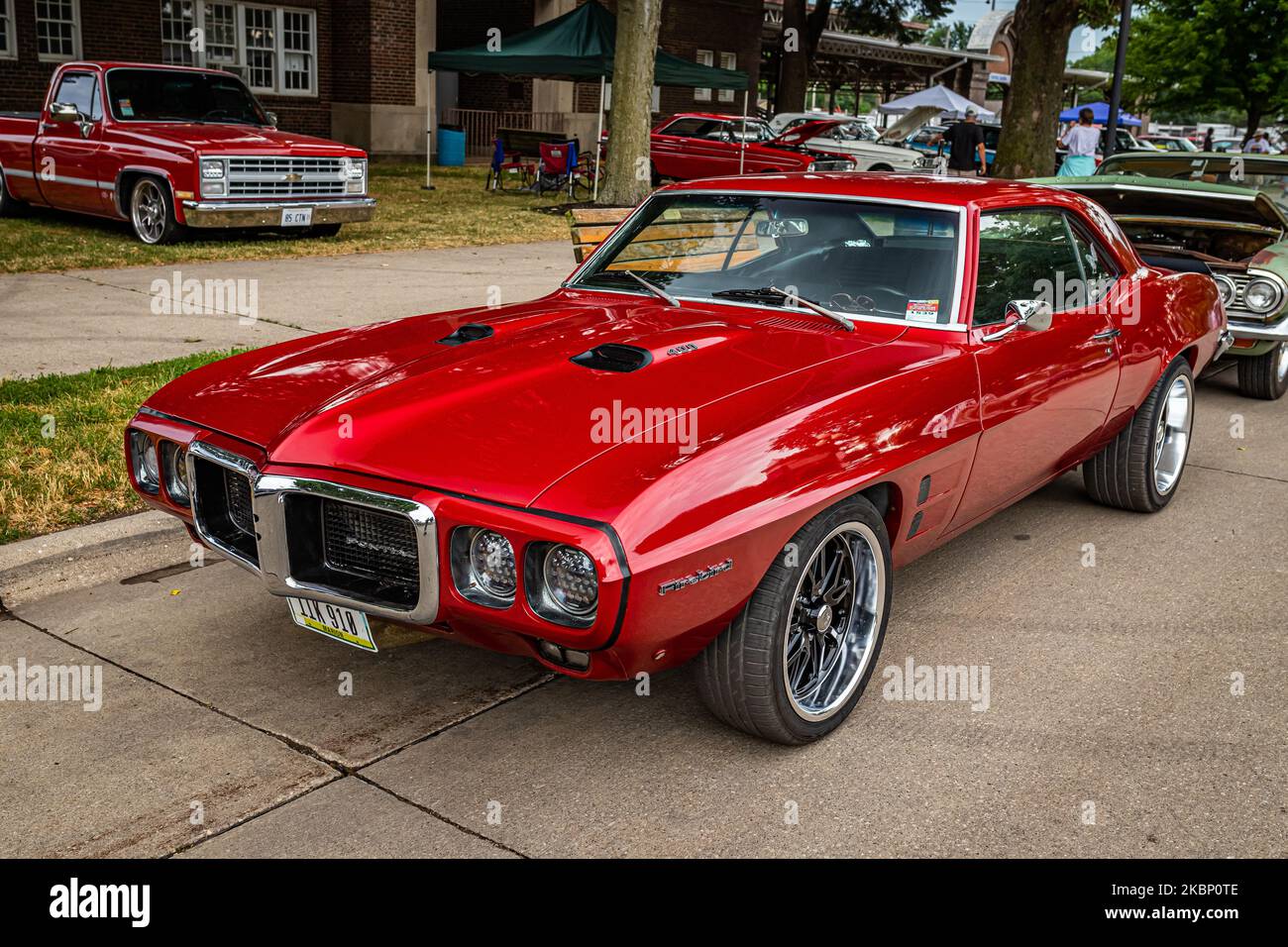 Des Moines, IA - July 01, 2022: High perspective front corner view of a ...