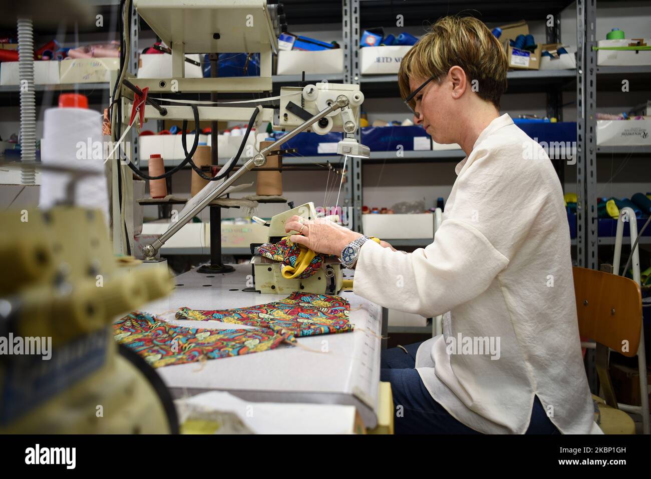 Tiziana working on a trikini model in her family-run atelier. Based in ...