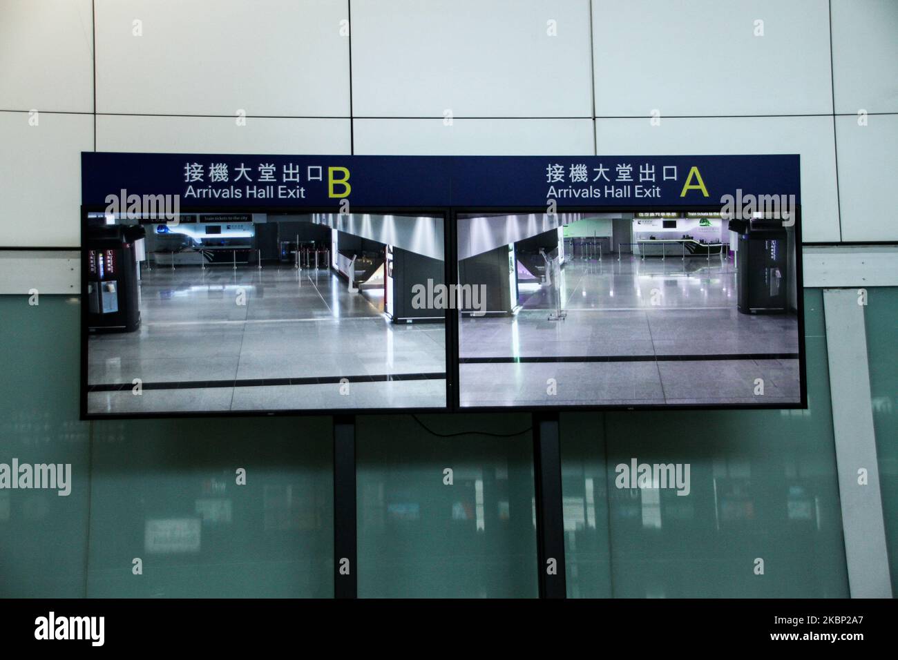 A general view of Hong Kong International Airport, following the novel ...