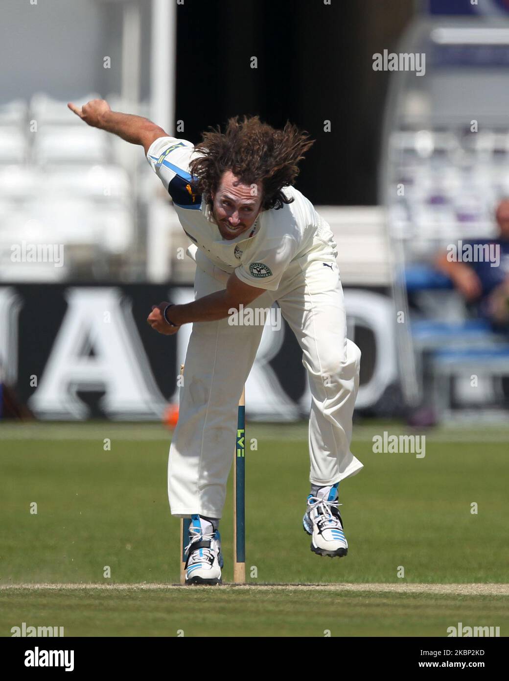 Ryan Sidebottom of Yorkshire during the LV County Championship match ...