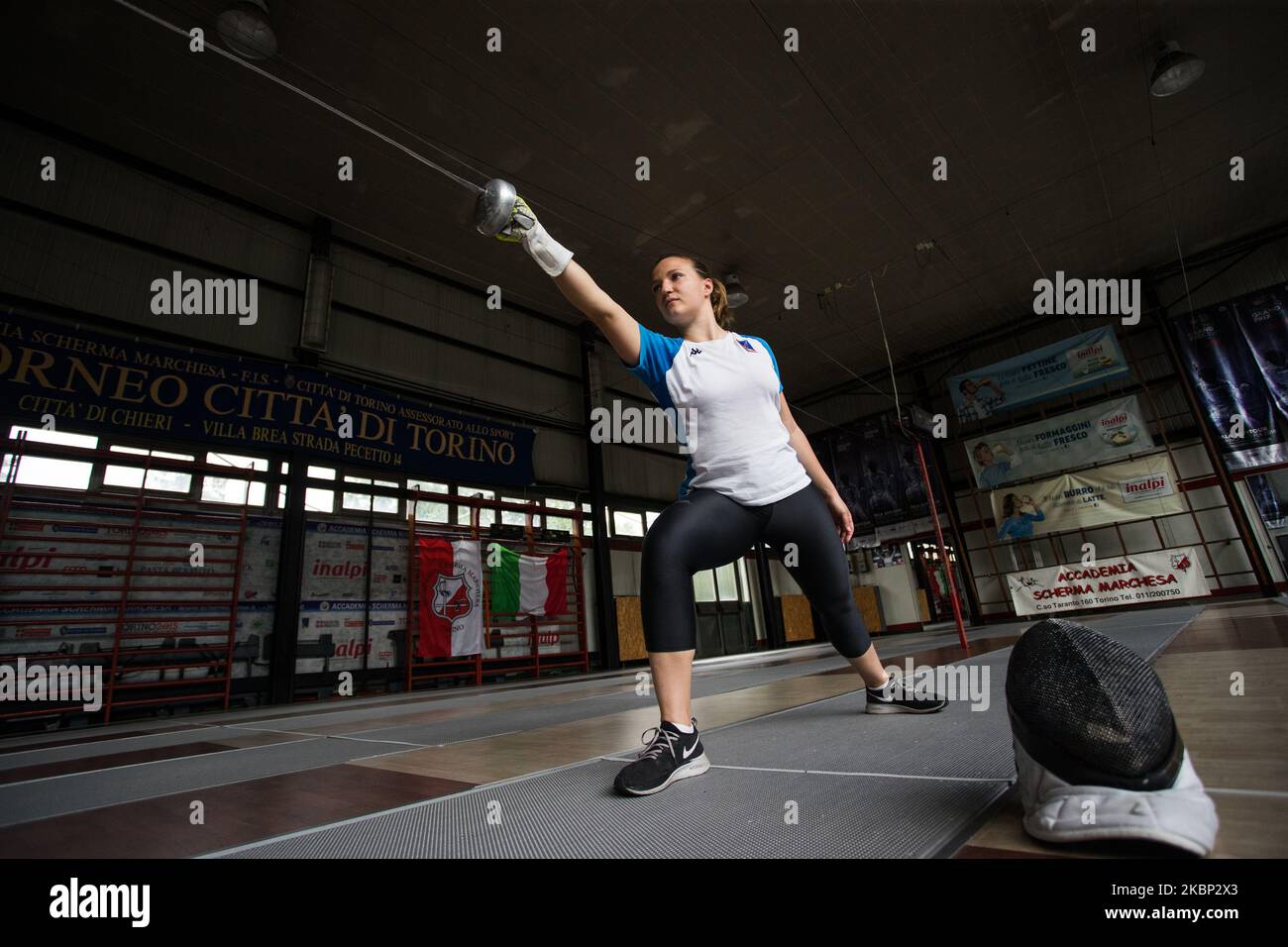 The Italian fencer Alice Clerici, bronze medallist in Women's team epee ...