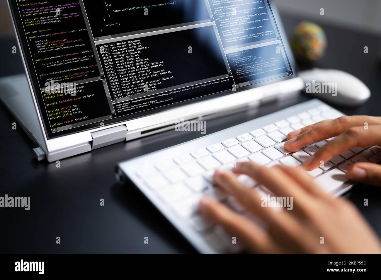 African American Web Developer Programmer. Coding Software Stock Photo ... African American Web Developer Programmer. Coding Software Stock Photo ...