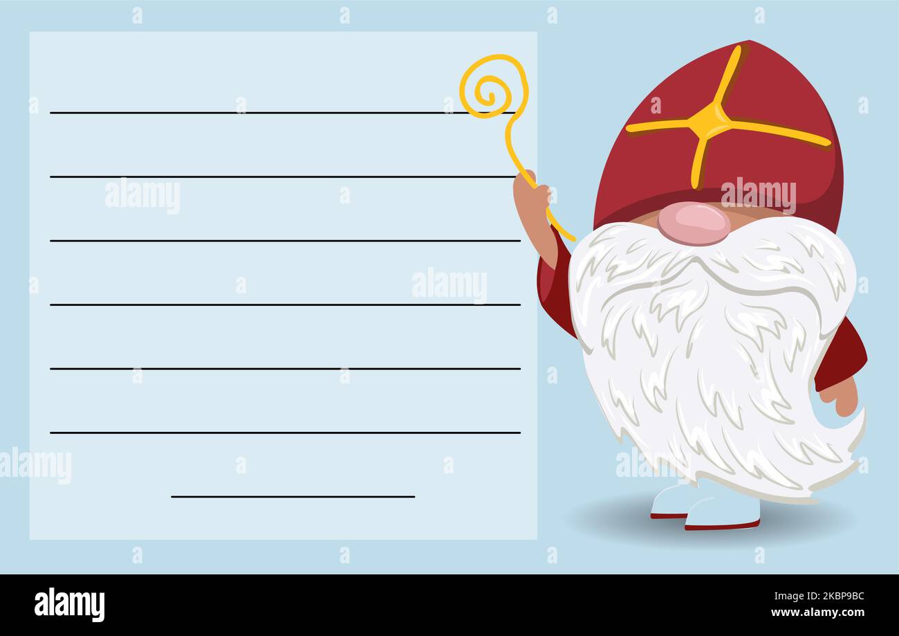 Template letter to Saint Nicholas or Santa Claus. Children s wish ...
