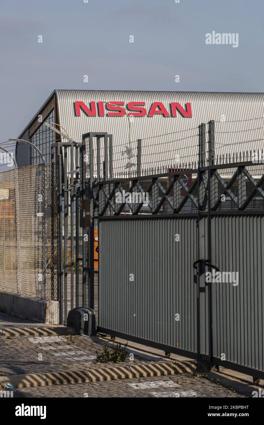 A view of Nissan car plant in Barcelona, Spain, on May 28, 2020 ...