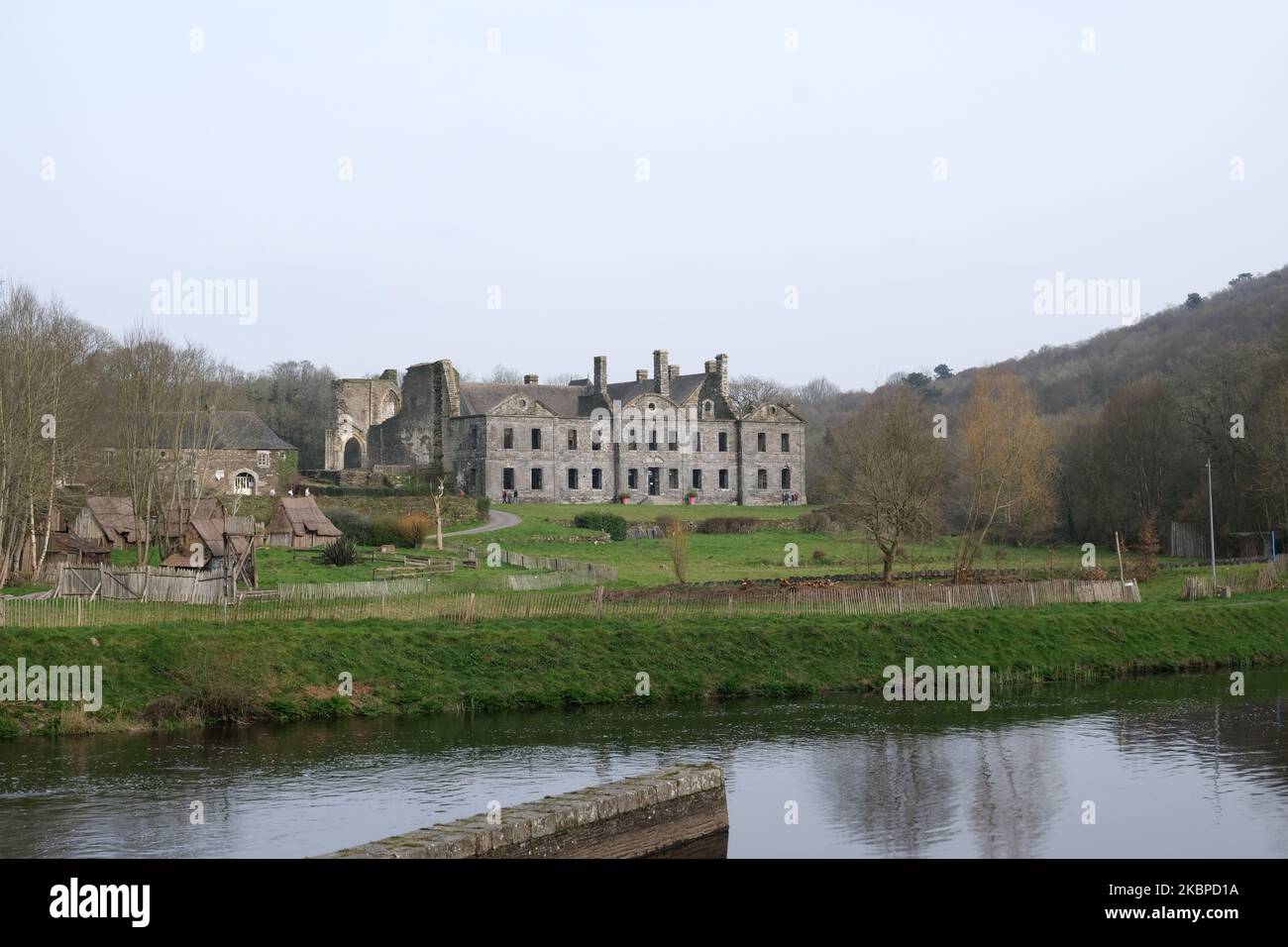 Saint Gelven (Brittany, north western France): Abbey of Notre Dame de ...