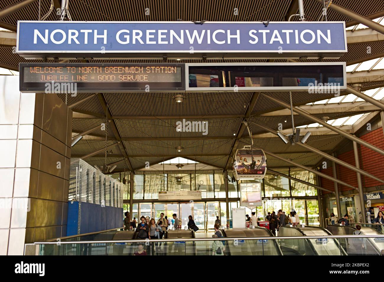 © 2022 John Angerson. North Greenwich underground station, London Stock ...
