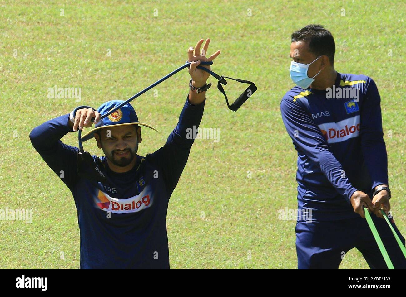 Sri lankan cricket captain dimuth karunaratne hi-res stock photography ...