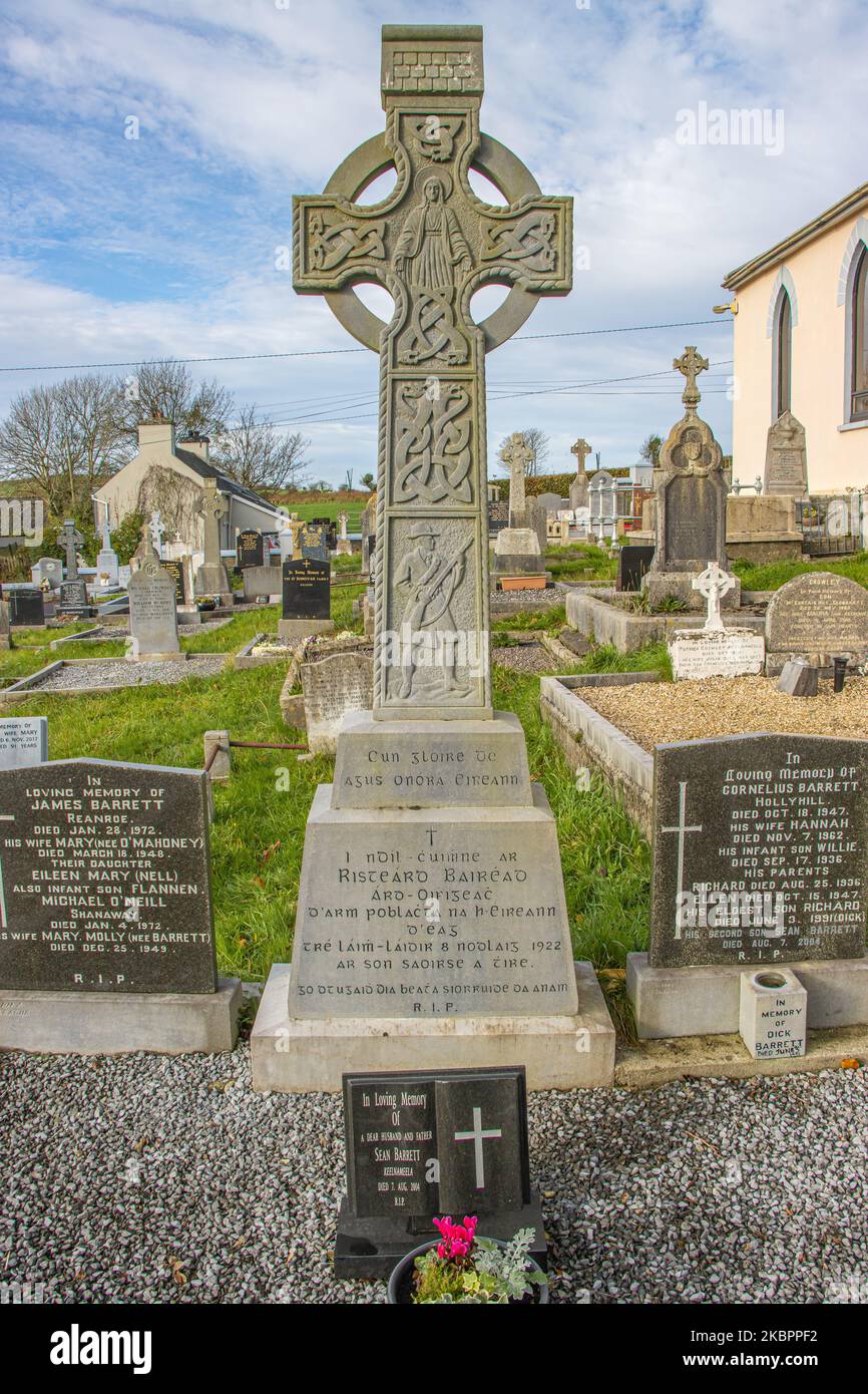 Ahiohill Graveyard, burial place of Richard (Dick) Barrett Stock Photo ...