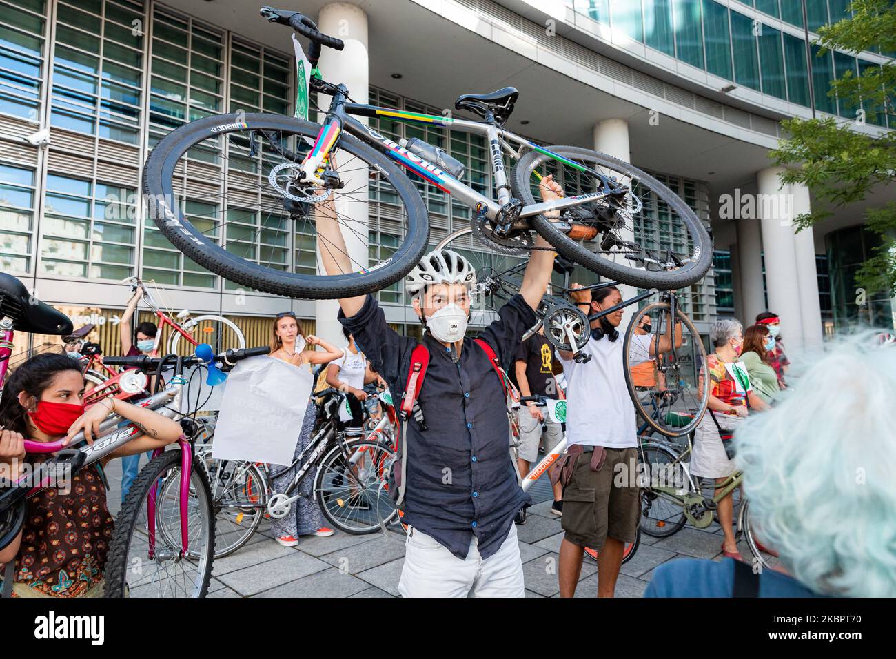 The “Bike Strike” protest by the Fridays for Future activists on ...
