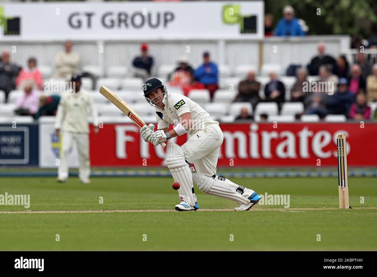 Yorkshire's Andy Hodd batting during the County Championship match ...