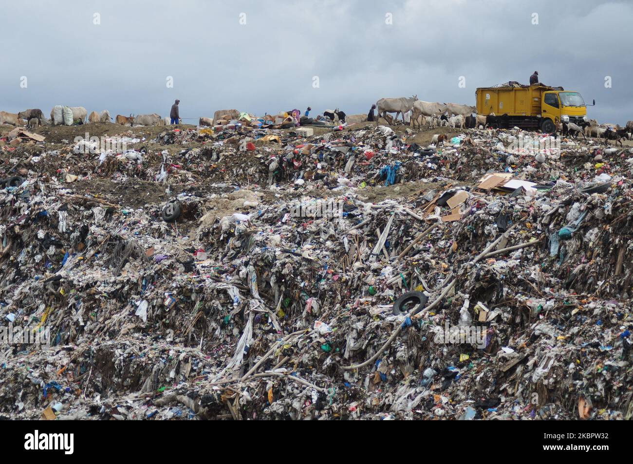 Units of garbage transport trucks hi-res stock photography and images ...